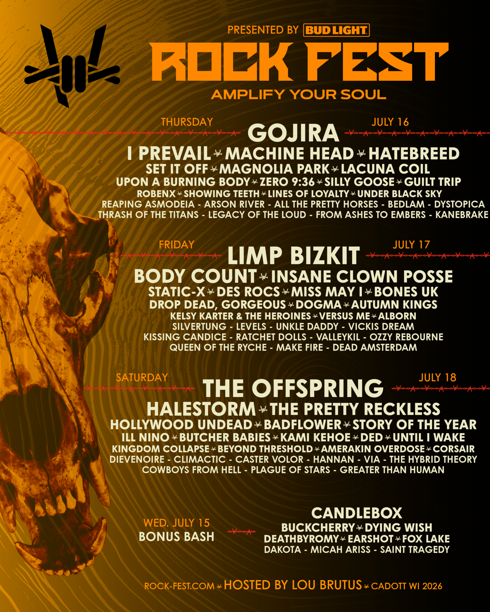 Lineup | The Largest Rock & Camping Event In The U.S.