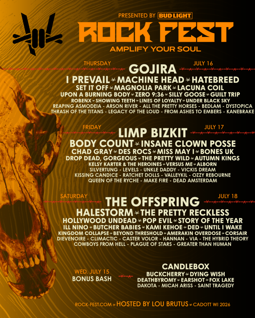 Lineup | The Largest Rock & Camping Event In The U.S.